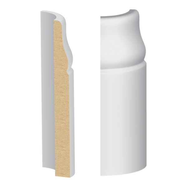 311MUL-4W Rounded Corner Block - Baseboards & More