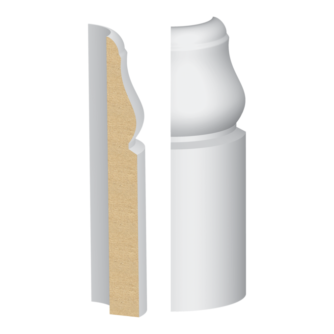 365MULW Rounded Corner Block - Baseboards & More