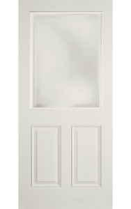 2-Bottom Panel 1/2 Lite Clear Glass Exterior - Baseboards & More